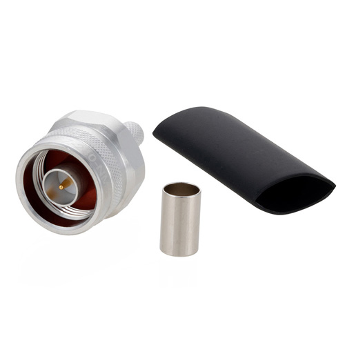 适用于LMR-240，LMR-240-DB，LMR-240-FR和240系列电缆的N公接头压接/非焊接触头连接
