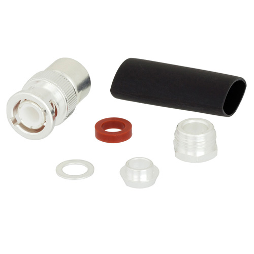 适用于LMR-240，LMR-240-DB，LMR-240-FR和240系列电缆的BNC公接头线夹/焊接触头连接